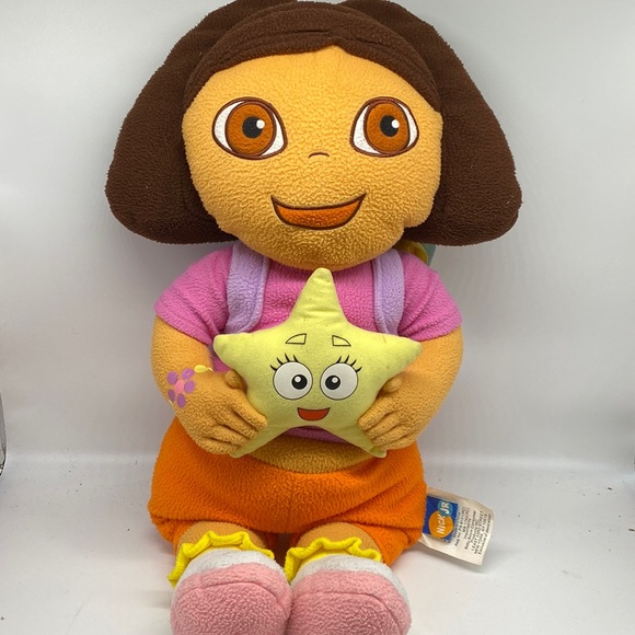 Nickelodeon | Toys | Nick Jr Dora The Explorer Star Backpack Map Pillow ...